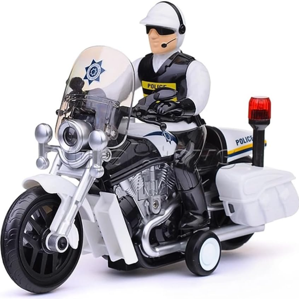 Rendőrségi játék motorkerékpár – 23 cm-es motor fény- és ...